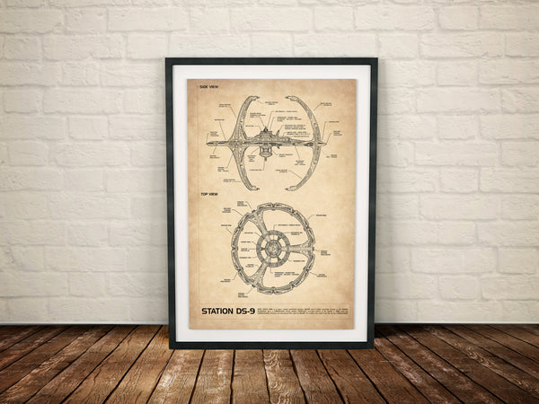 Star Trek DS9: Patent Print, Blueprint – VelvetPrints